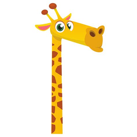 Free Cute Giraffe Head Cartoon Illustration 23353949 PNG With