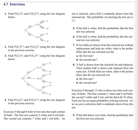 Find P E F And P E Fc Using The Tree Diagram Chegg Com