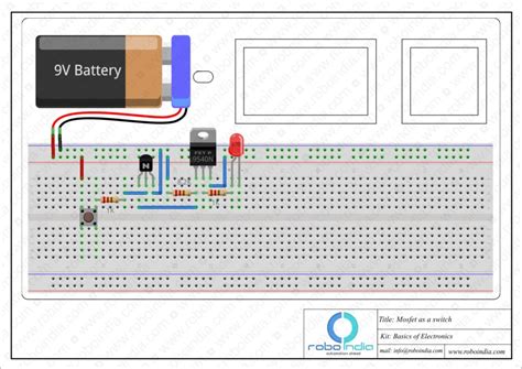 Mosfet As Switch Robo India Tutorials Learn Arduino Robotics