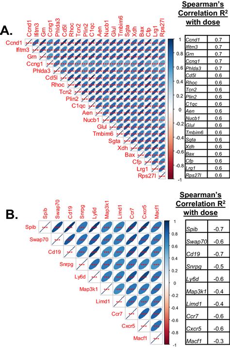 Correlation Matrices Of Genes From The Microarray Meta Analysis That Download Scientific