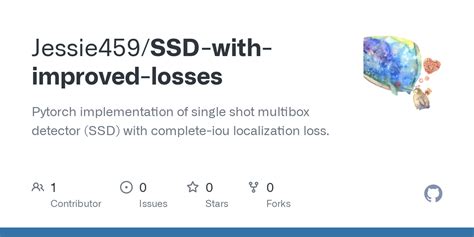 GitHub Jessie459 SSD With Improved Losses Pytorch Implementation Of