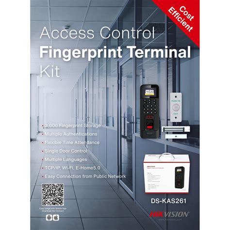 Hikvision Ds Kas261 Fingerprint Terminal Kit Access Control Kit