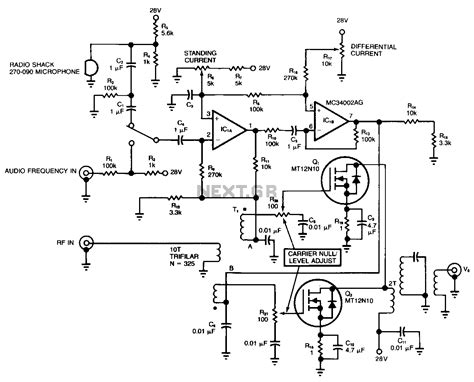 Rf Modulator Circuit PIN Diode AM Modulator PIN Diode Amplitude Modulator Circuit