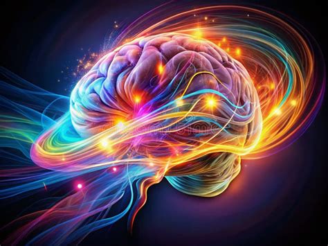 Abstract Neural Network Visualization A Long Exposure Brain Clip Art Exploration Of Complex