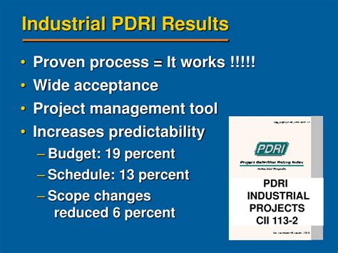 PPT PDRI Project Definition Rating Index Building Projects