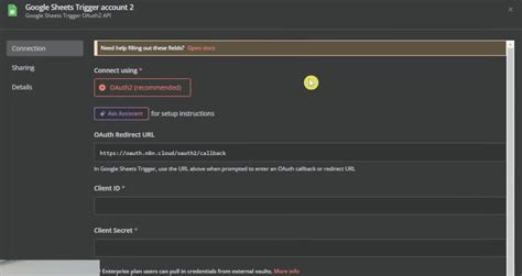 Oauth Redirect Url Not Showing Up Questions N8n Community