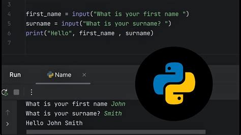 How To Write Your Name In Python Youtube