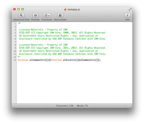 Ibm Mobilefirst How To Check The Whether The Javascript Is Minified