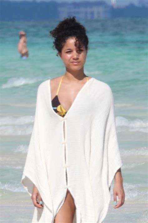 ALISHA WAINWRIGHT In Bikini At A Beach In Tulum HawtCelebs
