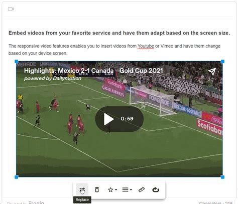 Froala Video Plugin For Html Editor Software
