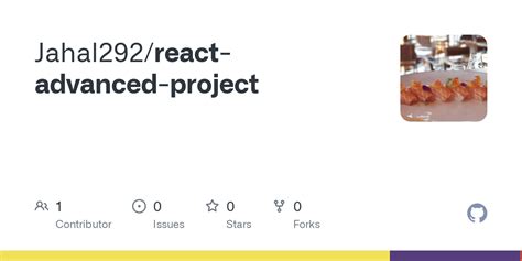 github jahal292 react advanced project