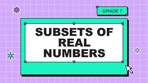 Subsets Of Real Numberspptx