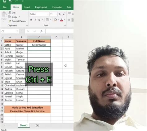 Excel Tips Dont Use Formulas Use Ctrl E Instead Youtube