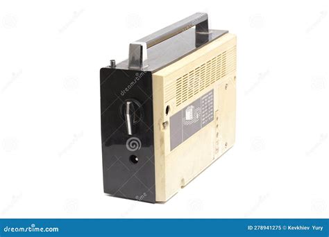 Old Transistor Radio Isolated On White Stock Image Image Of Electronics Russian 278941275