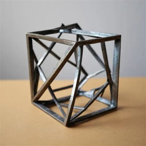 Small 4x4 Metal Geometric Three Dimensional Object