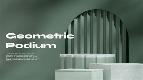 В пейзаже зеленая текстурированная стена 3d рендеринг макет пространство зеленый терраццо