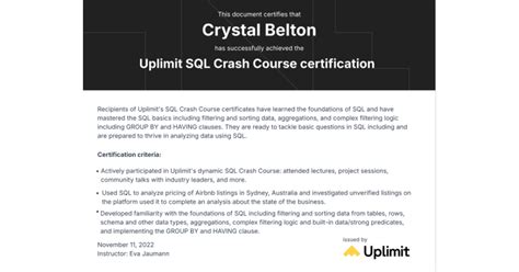 Crystal Belton On Linkedin Sql Crash Course • Crystal Belton • Co Rise Live Group Courses
