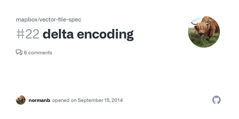 Delta Encoding · Issue 22 · Mapboxvector Tile Spec · Github