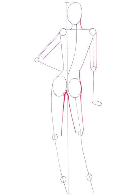 Draw Back View Pose Fashion Drawing Templates And Tutorials Fashion Drawing Illustration