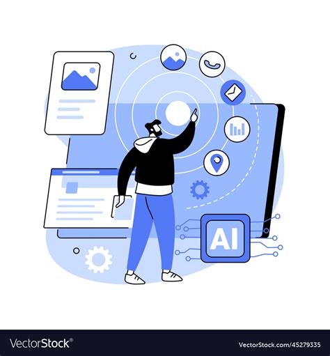 Intelligent Interface Abstract Concept Royalty Free Vector