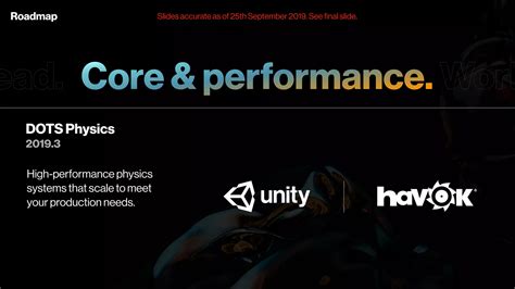 What To Expect In 2020 Unity Roadmap Unite Copenhagen 2019 Pdf