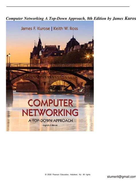 Computer Networking A Top Down Approach 8th Edition By James Kurose Stamped Computer