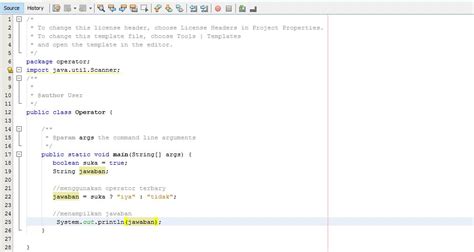 Belajar Program Java Percabangan Ifelseif Dengan Operator Ternary Dan Ifelseiflebih Dari 2