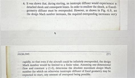 6 It Was Shown That During Starting An Isentropic