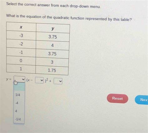 Solved Select The Correct Answer From Each Drop Down Menu What Is The