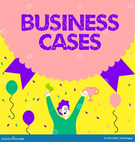 Sign Displaying Business Cases Internet Concept Undertaking On The Basis Of Its Expected