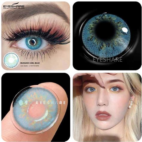 Rosen Girl Blue Contact Lenses Makeup Ed