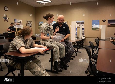 Us Air Force 18th Combat Weather Squadron Airmen Discuss Meterology