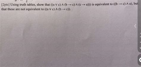 solved [2pts] using truth tables show that