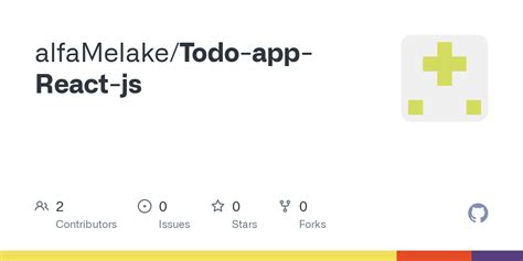 Github Alfamelaketodo App React Js