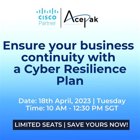 Cybersecurity Cyberresilience Acepak Cisco Lily Yue