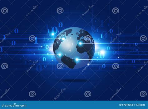 Binary Code Blue Background Stock Illustration Illustration Of Code