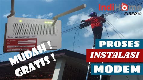 Proses Instalasi Modem Wifi Indihome Youtube