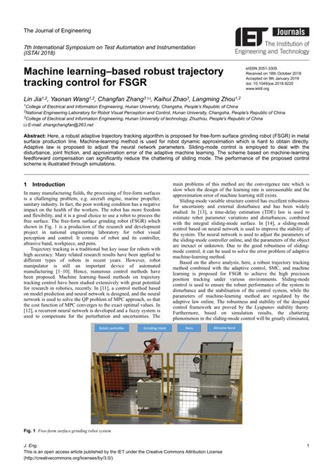 Pdf Machine Learningbased Robust Trajectory Tracking Control For Fsgr