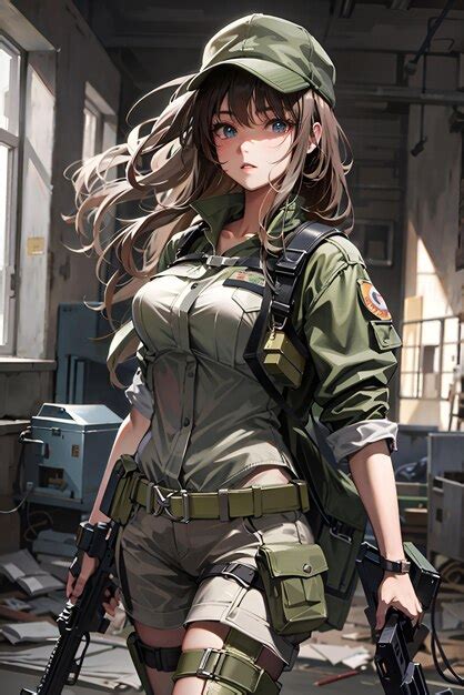 97000 Armed Anime Girl Pictures