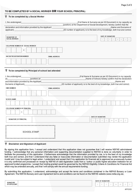 Nsfas Declaration Form Download