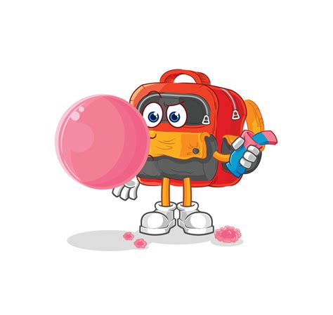 School Backpack Vector Character 10736593 Vector Art At Vecteezy