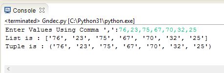 List And Tuple Datatype In Python PROGRAMMING