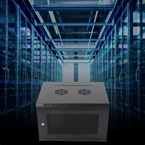 6u Wall Mount Network Server Rack Cabinet Enclosure Door Lock 22 4 17 7