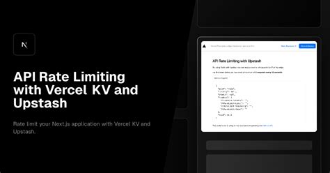 Api Rate Limiting With Vercel Kv And Upstash