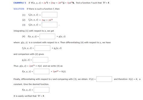 Solved Example 5 If F X Y Z Zy2 4xy 2e2z ] 4yezk