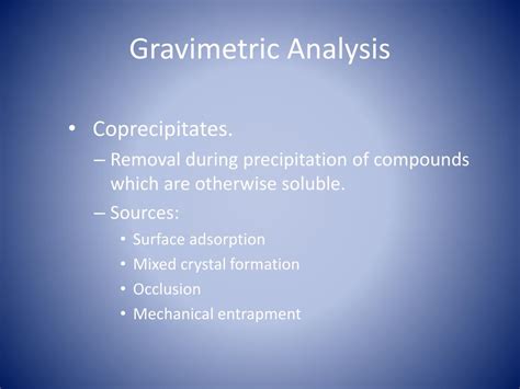 Ppt Gravimetric Analysis Powerpoint Presentation Free Download Id