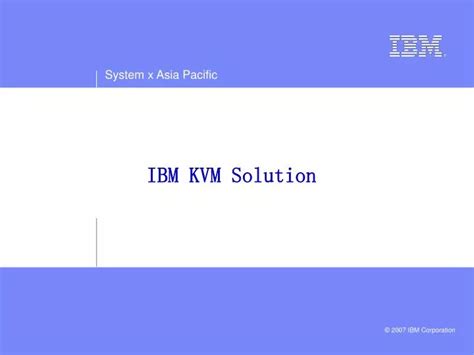 PPT IBM KVM Solution PowerPoint Presentation Free Download ID