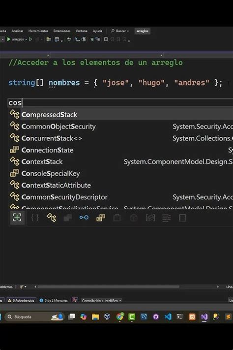 Acceder A Los Elementos De Un Array Csharp Microsoft Net Youtube