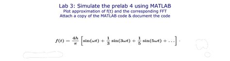 Solved Lab 3 Simulate The Prelab 4 ﻿using Matlabplot
