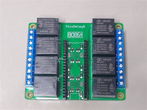 Control 8 Relays With The Raspberry Pi Pico Using Picorelay8 Or Pico Relay B Cnx Software